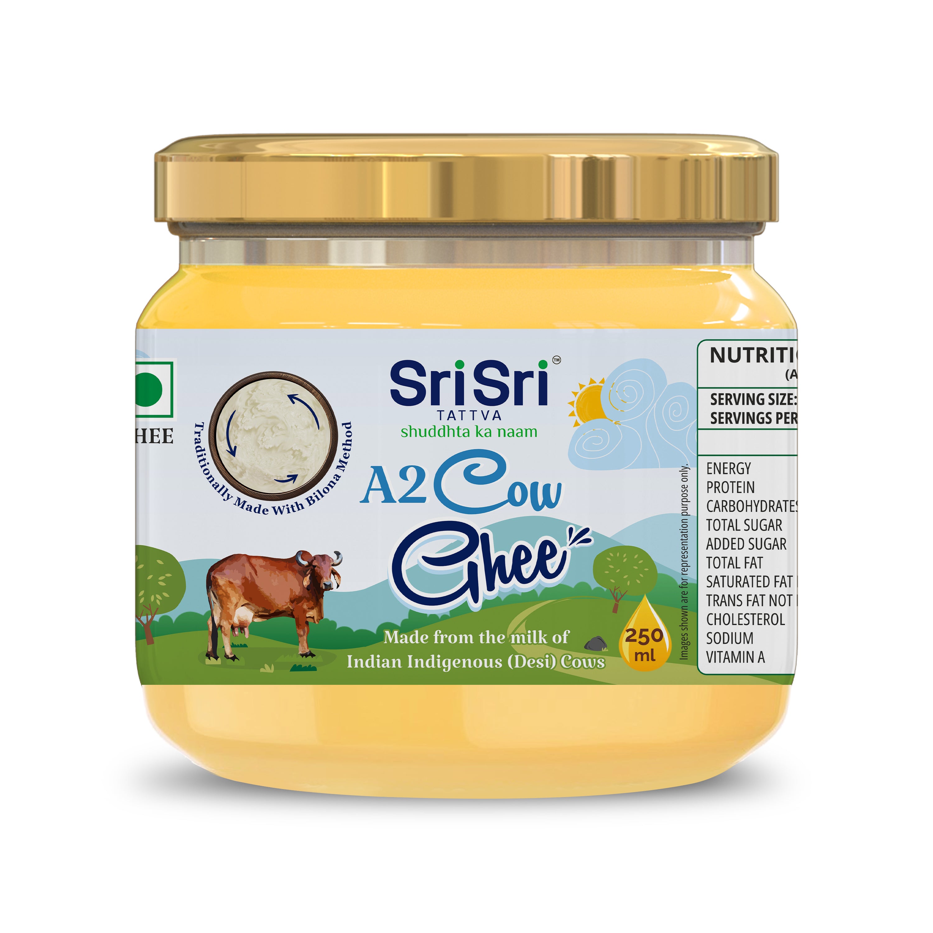 A2 Cow Ghee, 250 ml – Sri Sri Tattva
