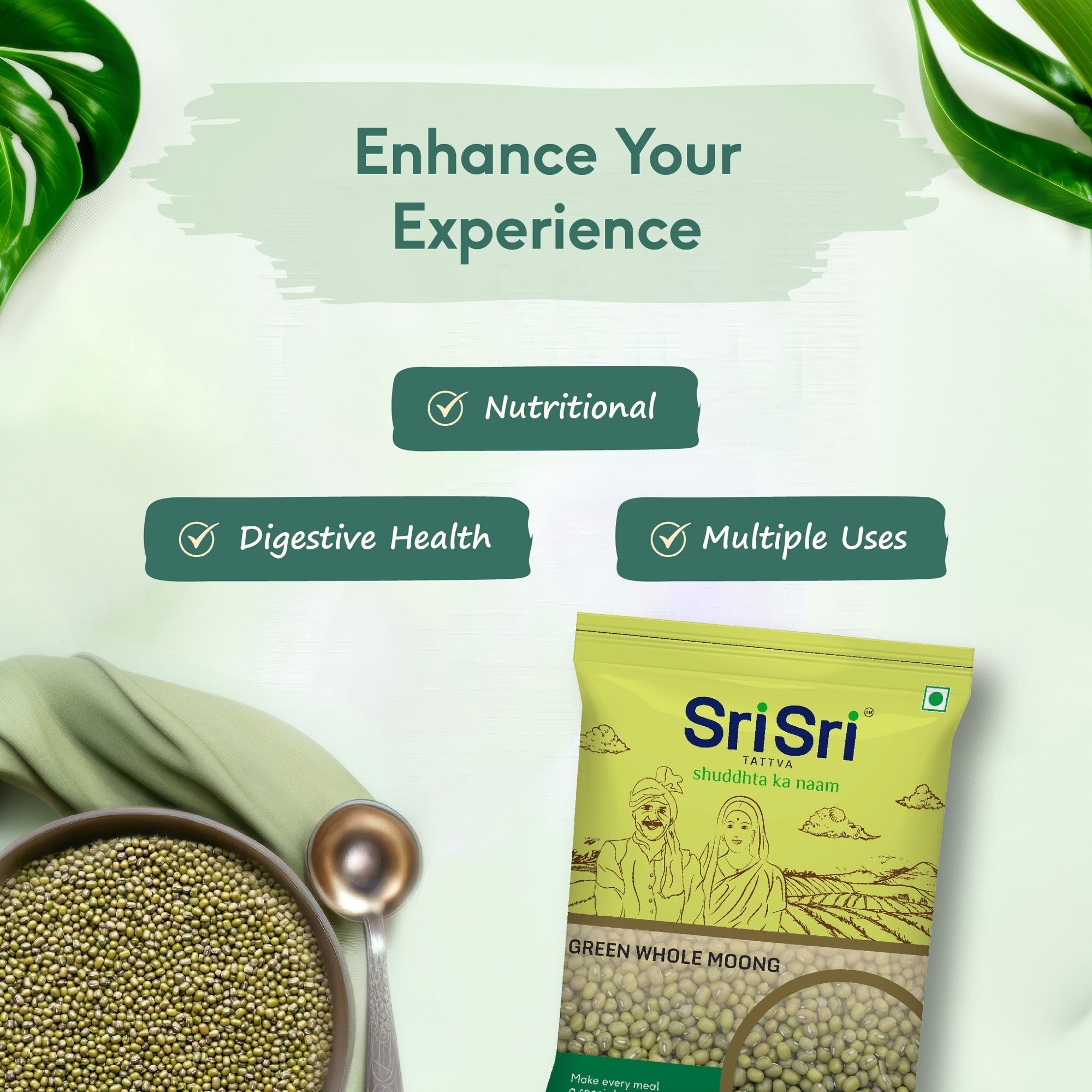 Moong Dal - Split Green Gram, 1kg | Green Gram Split Moong Dal Split ...