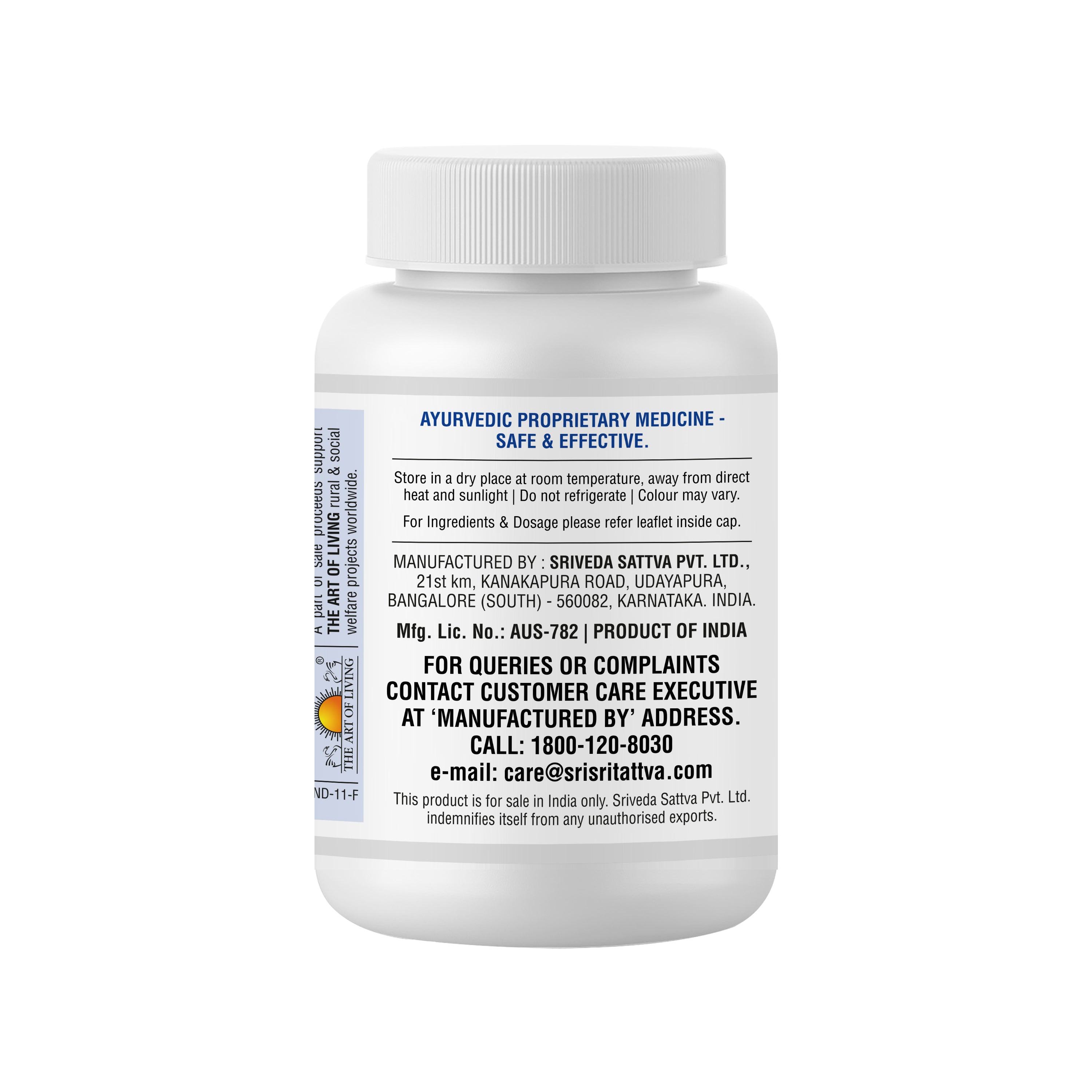 Oorja Forte - Anti Fatigue, 60 Tabs 500mg – Sri Sri Tattva