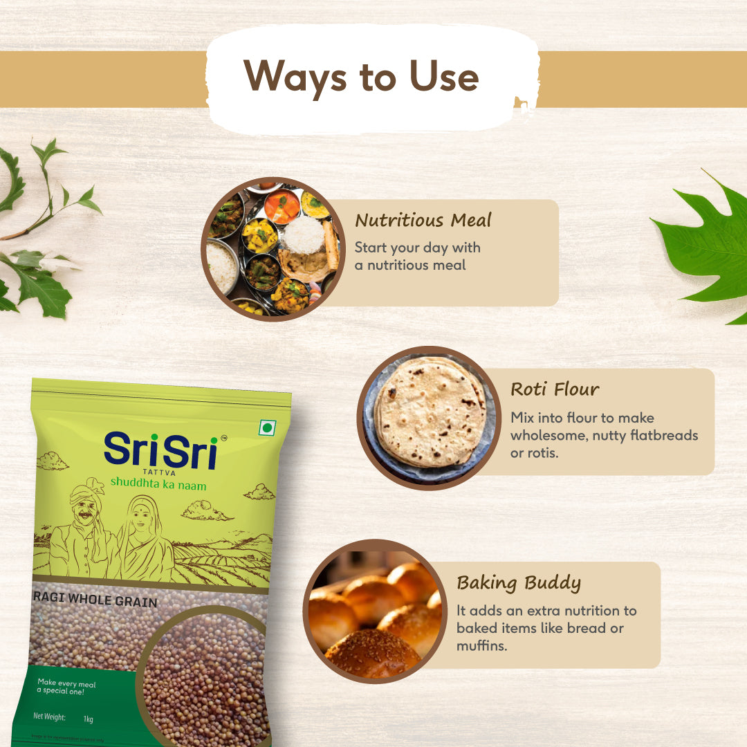 Ragi Whole Grain - 1kg – Sri Sri Tattva