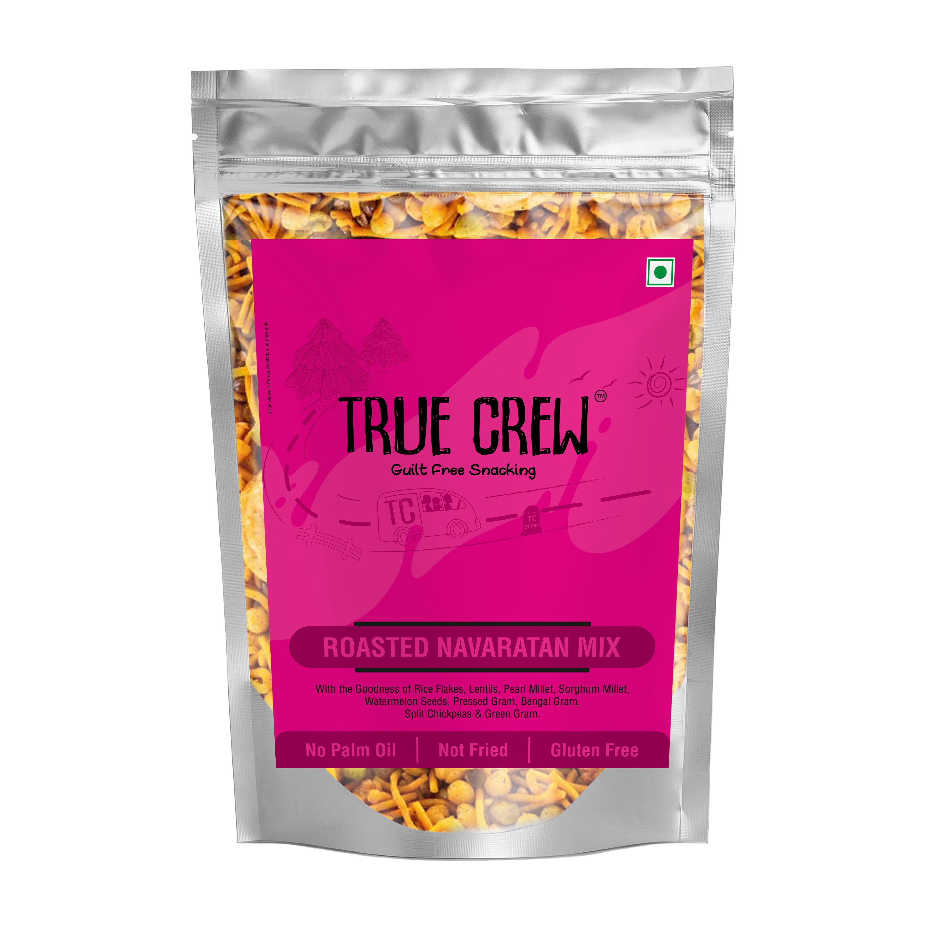 TRUE CREW Roasted Navratan Mix Pouch 150 g – Sri Sri Tattva