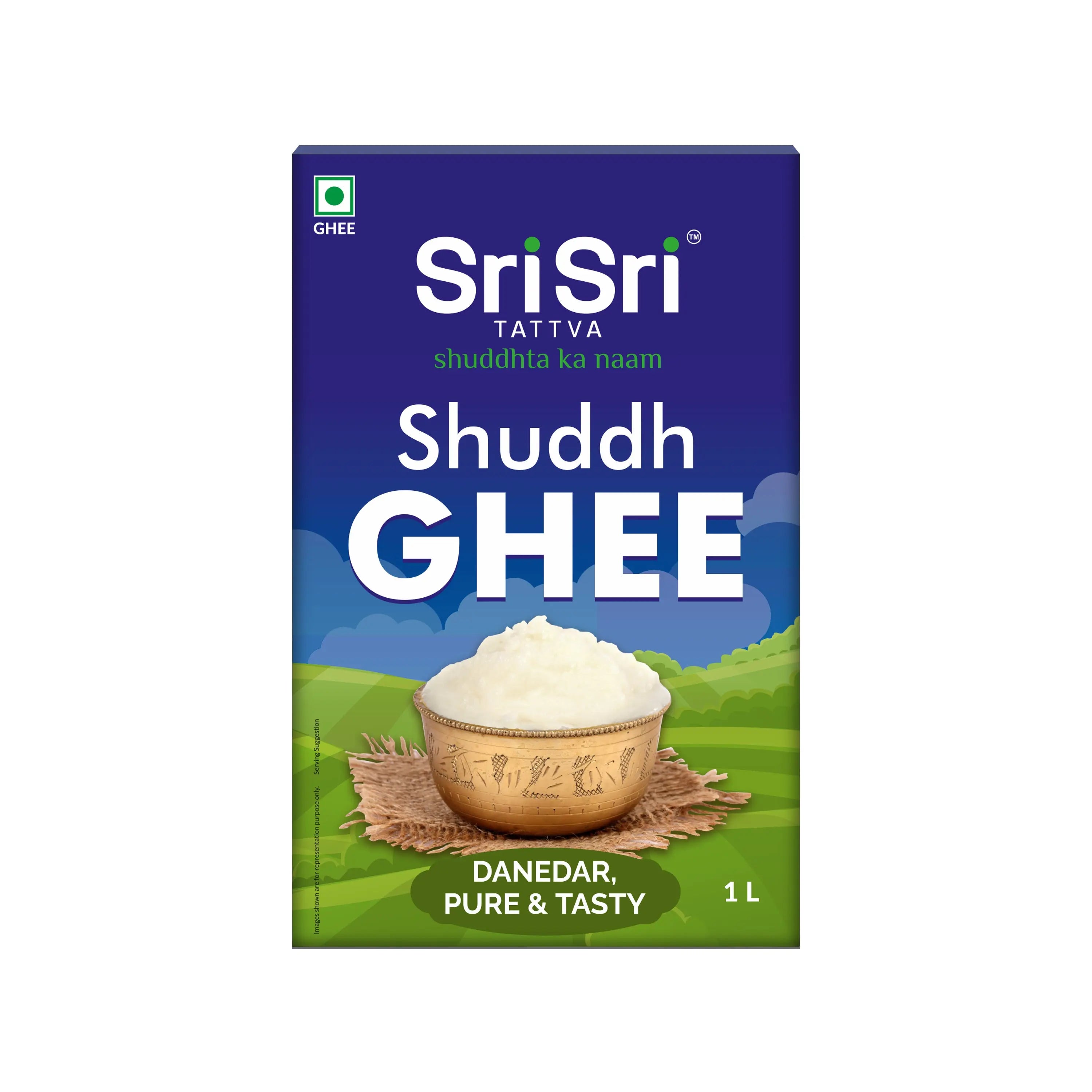 Shuddh Ghee - Danedar, Pure & Tasty, 1 L – Sri Sri Tattva