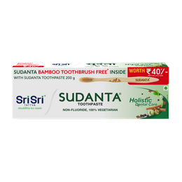 Sudanta Toothpaste - Non - Fluoride - 100% Vegetarian 200g – Sri Sri Tattva