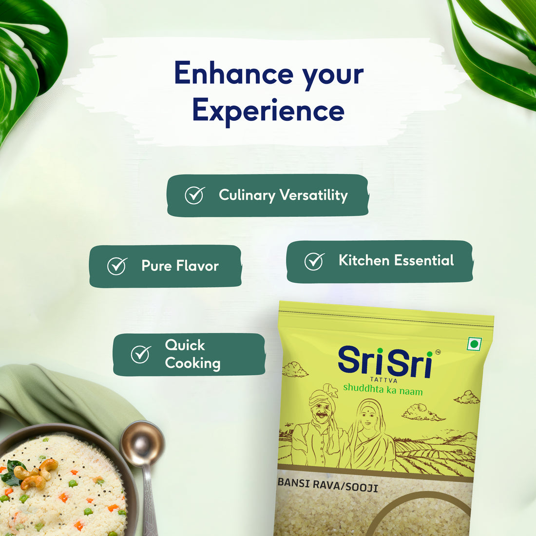 Bansi Rava/Sooji - 1kg – Sri Sri Tattva