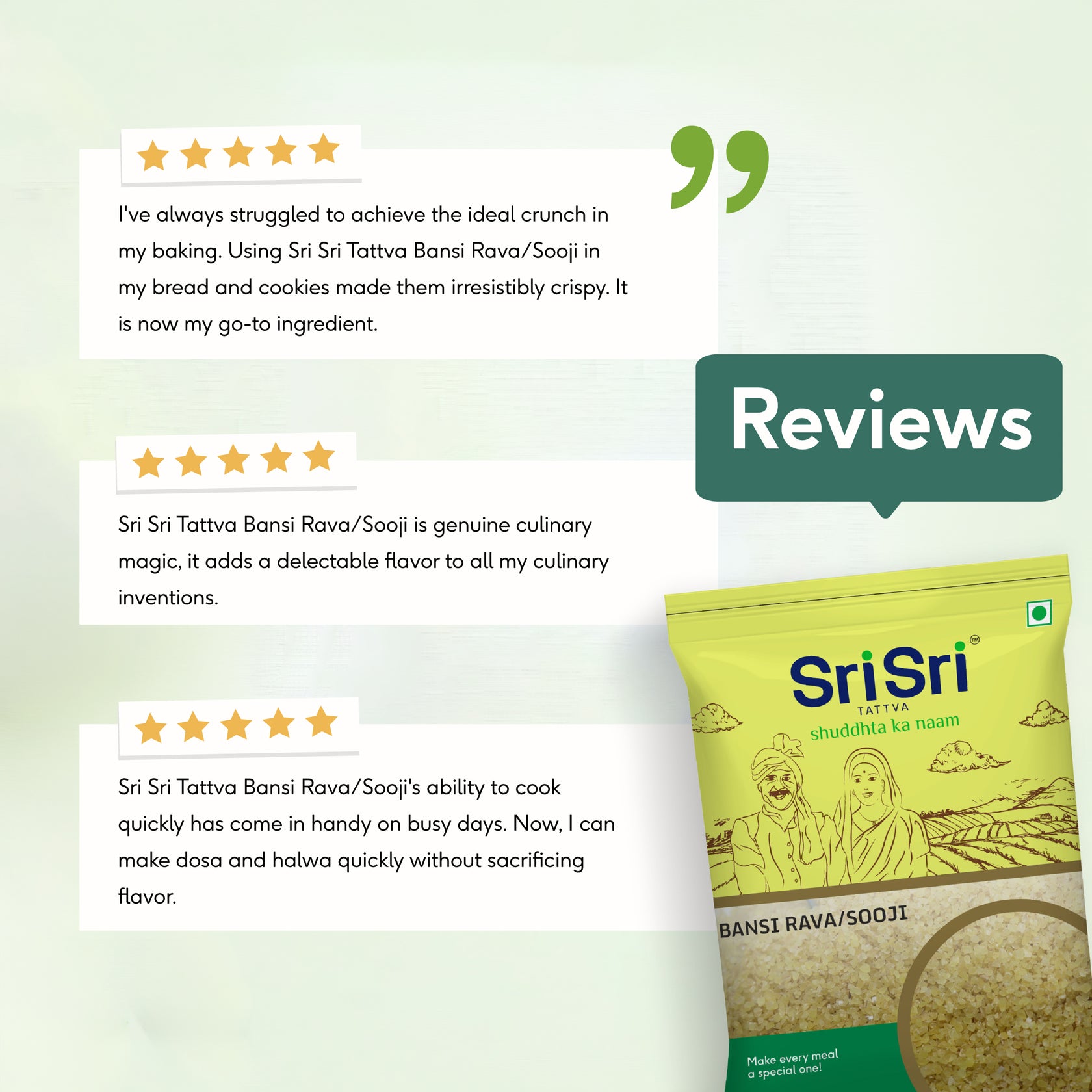 Bansi Rava/Sooji - 1kg – Sri Sri Tattva