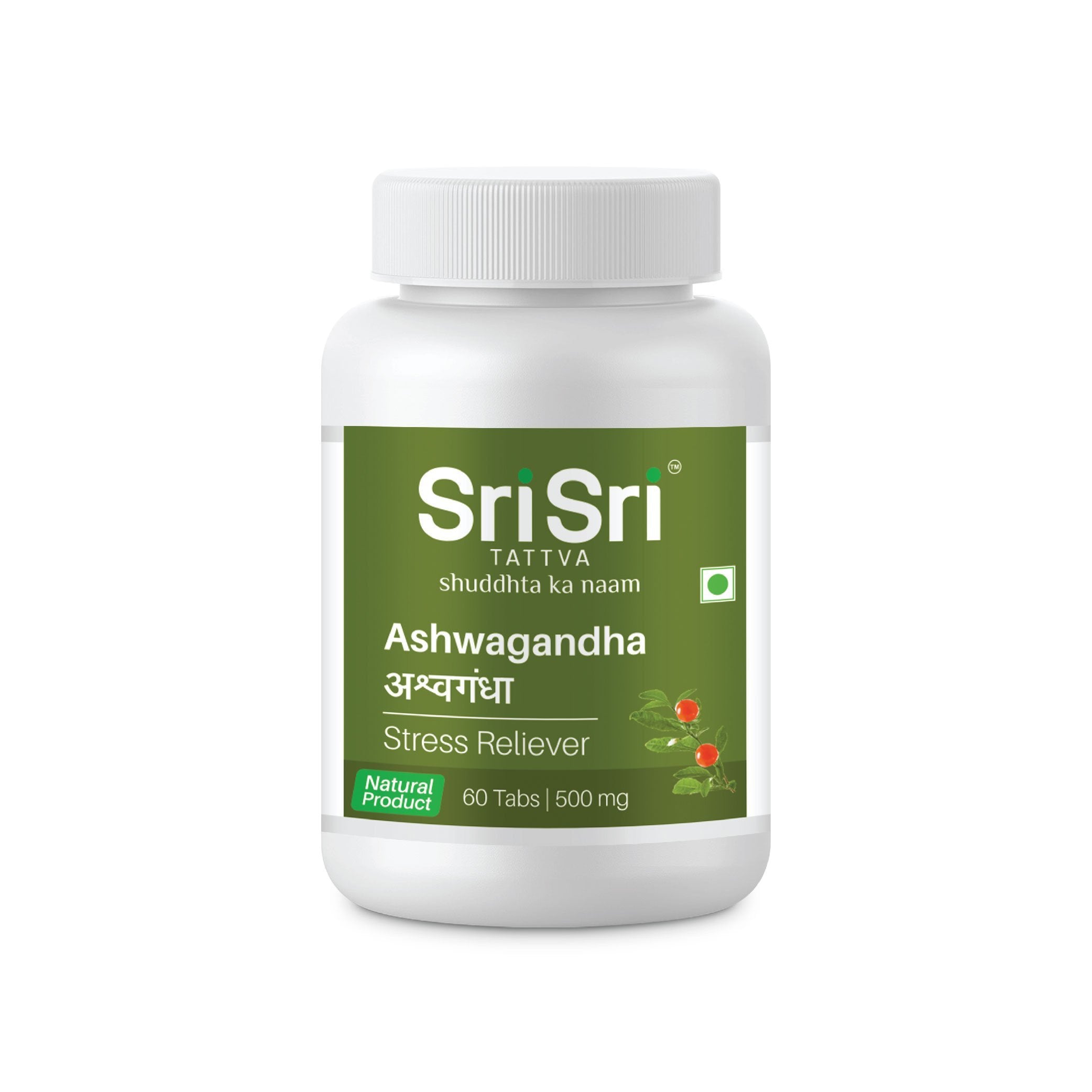 Ashwagandha Stress Reliever 60 Tabs - 500mg – Sri Sri Tattva