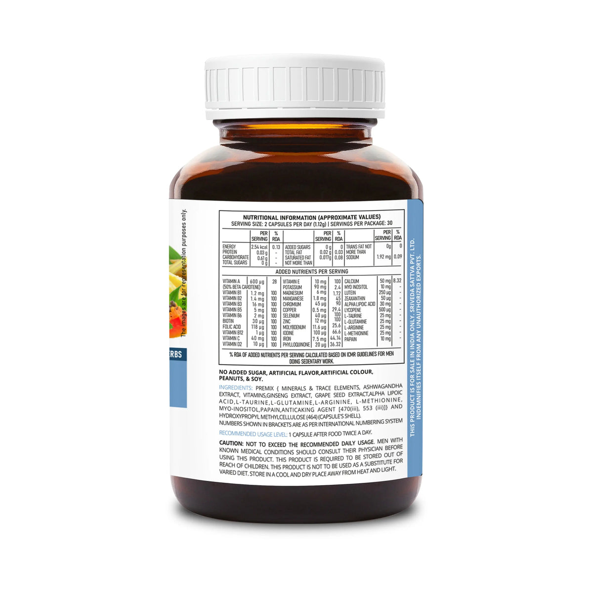 SupaSupp He's Active - Multivitamin For Men | All Round Nutrition For