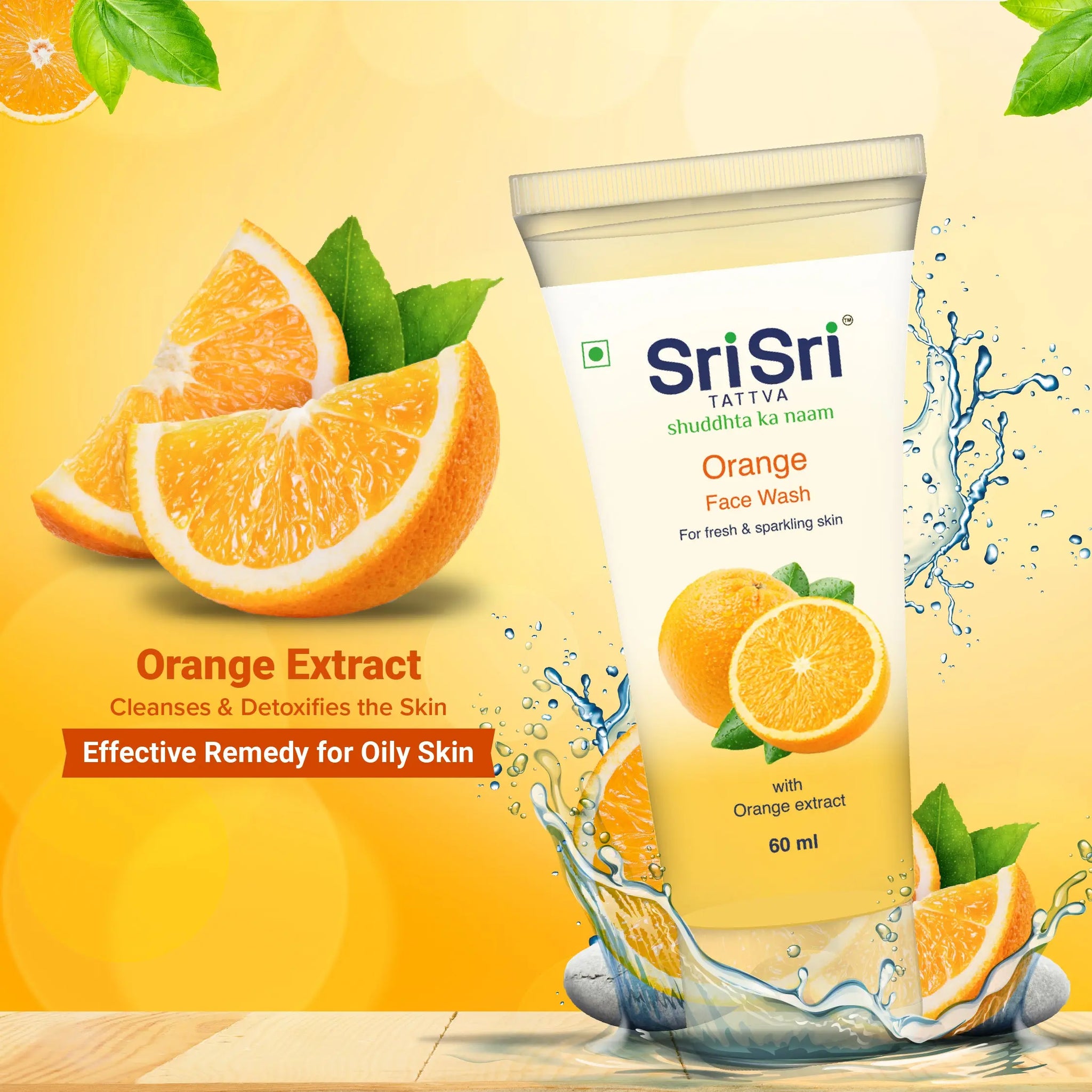 Orange Face Wash - Feel of Freshness 60ml – Sri Sri Tattva